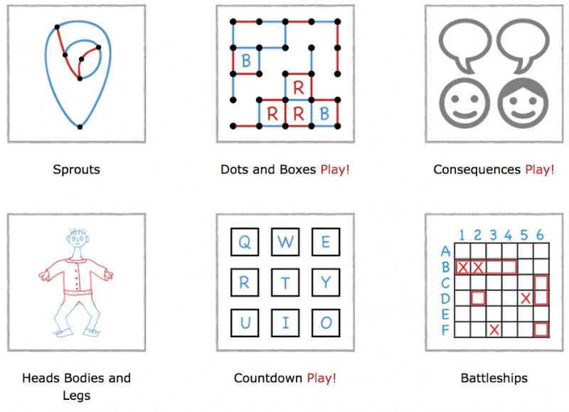 Games with Paper and Pencils - Clicks and Bits